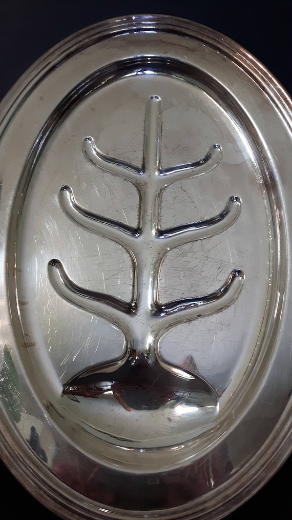 Trays & Platters Kitchen & Dining Dining & Serving Vintage Large Silver ...