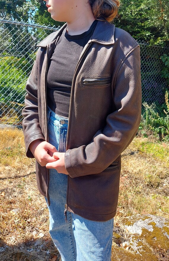 Vintage Roots leather jacket, gorgeous soft worn, bro… - Gem