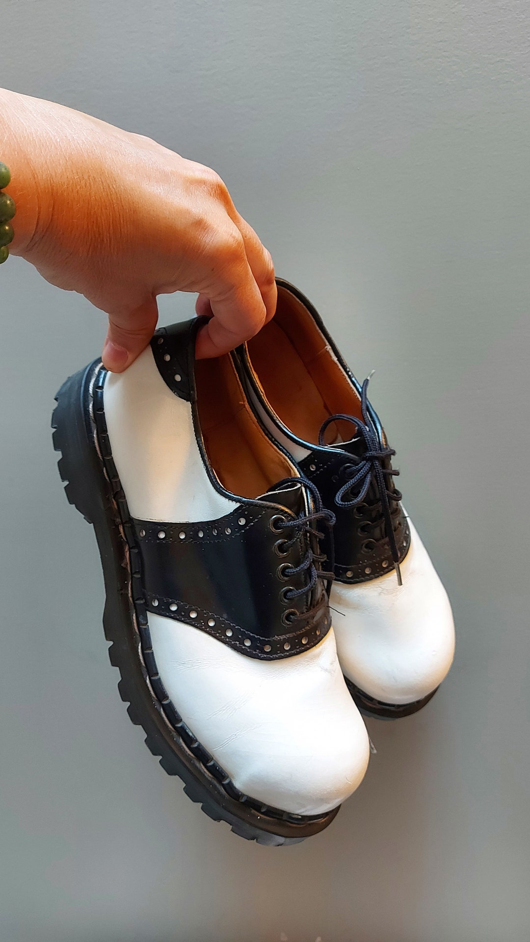 Vintage Gripfast Brogue Stye Shoes, Unisex, Fit Ladies Approx. Size 8 ...