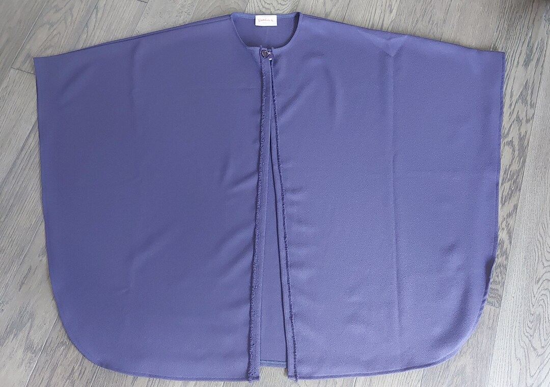 Vintage Handmade Cape, Hand Sewn, Ladies One Size, Purple, Wool ...
