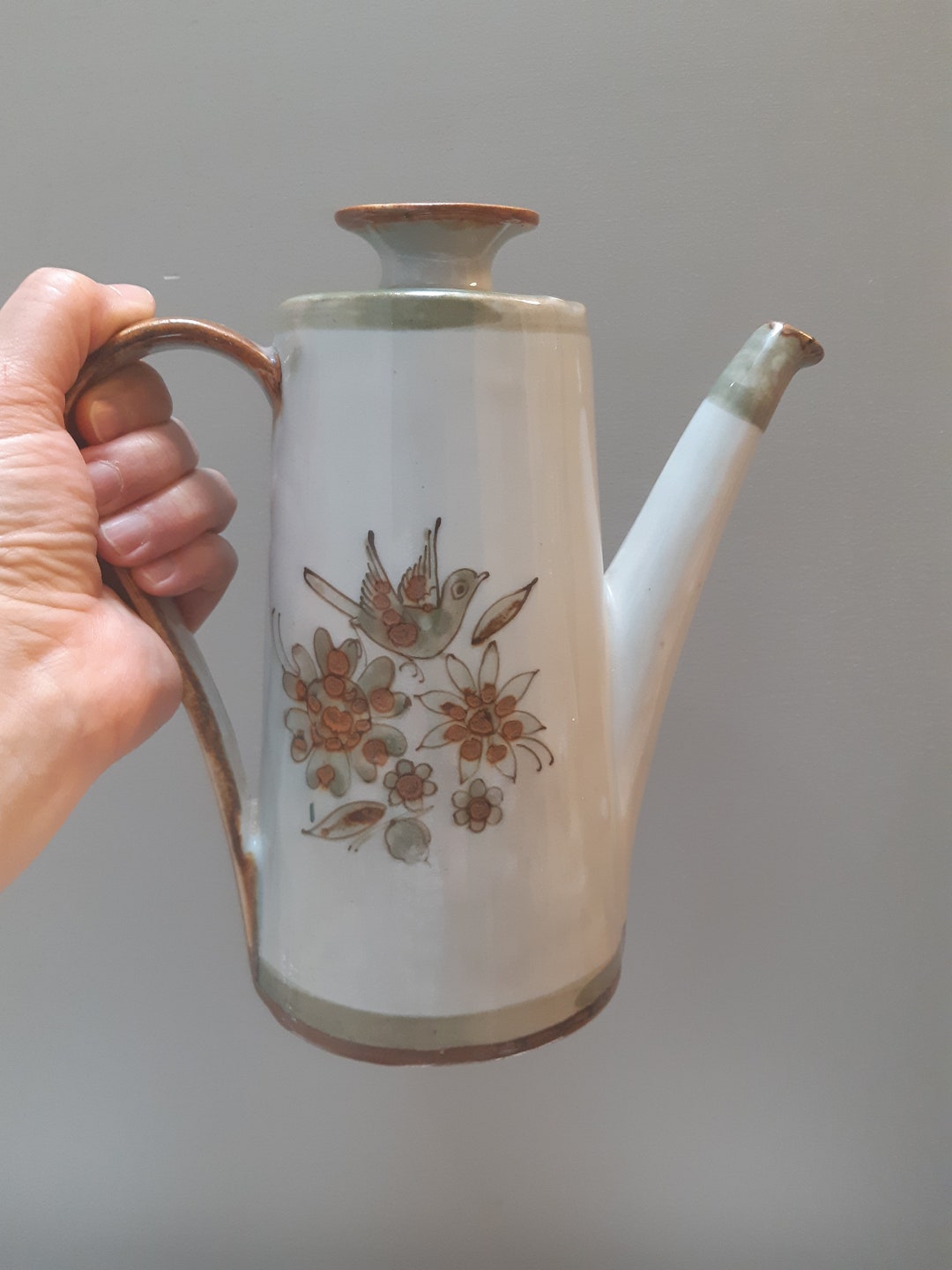 Vintage Ken Edwards Ceramic Teapot, Mexican Pottery, Handpainted ...