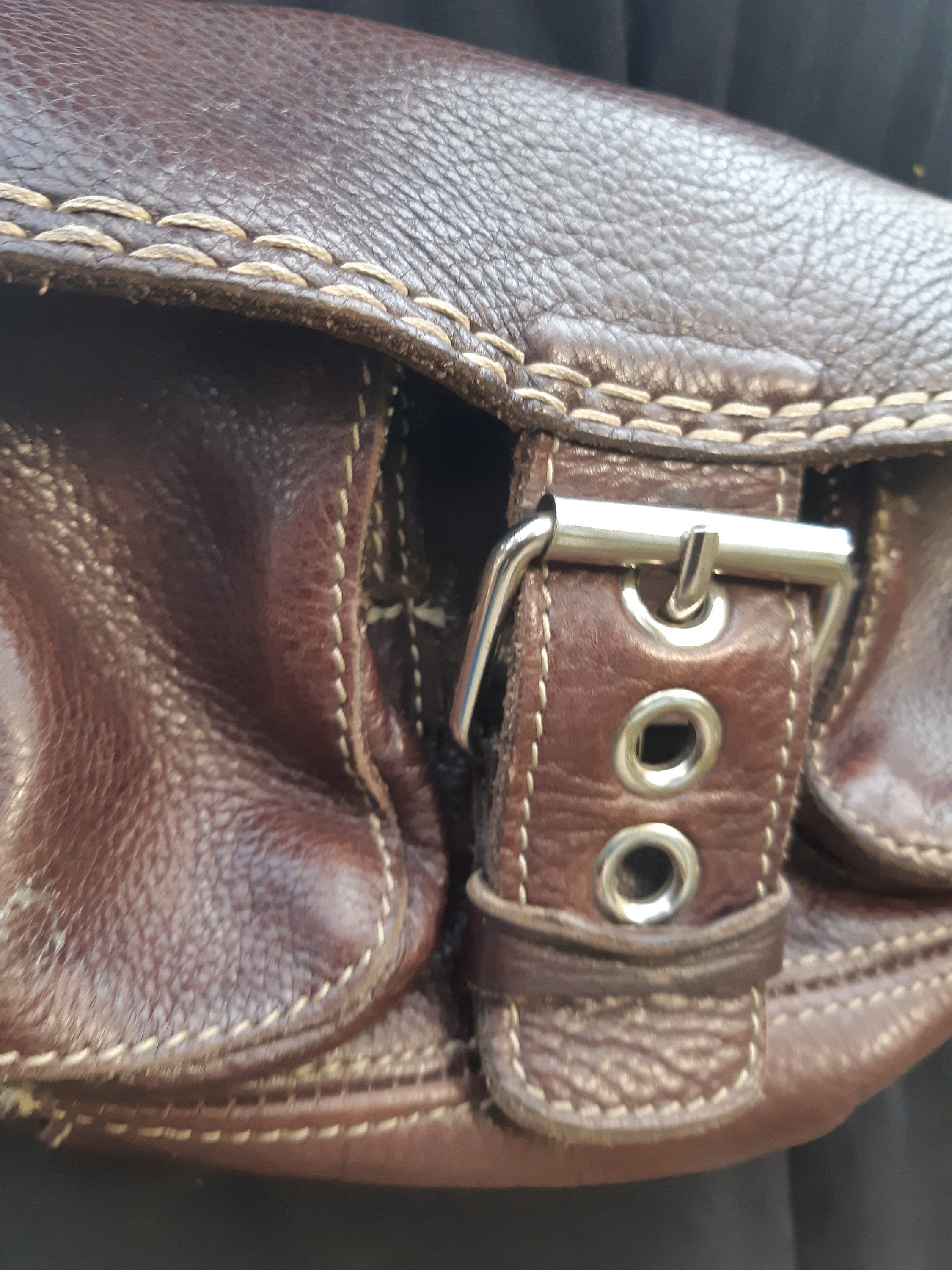 Vintage Roots Leather Fanny Pack, Waist Bag, Hip Bag, Travel Bag, Dark ...