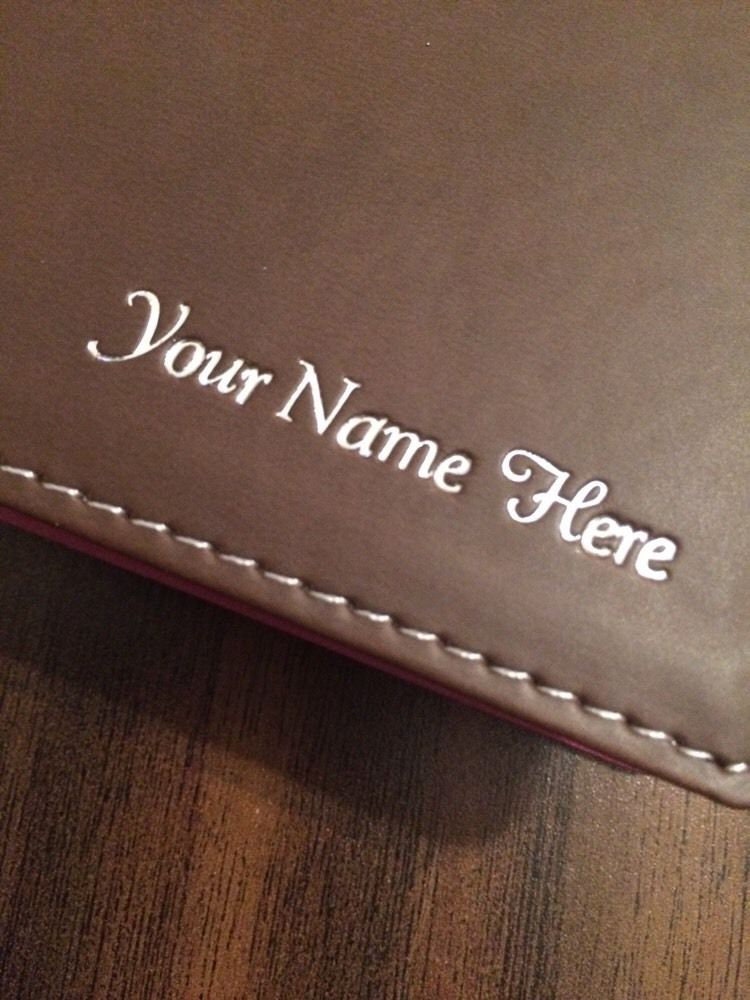 PERSONALIZED ** HCSB Doctors Bible Compact - Black Bonded Leather ...