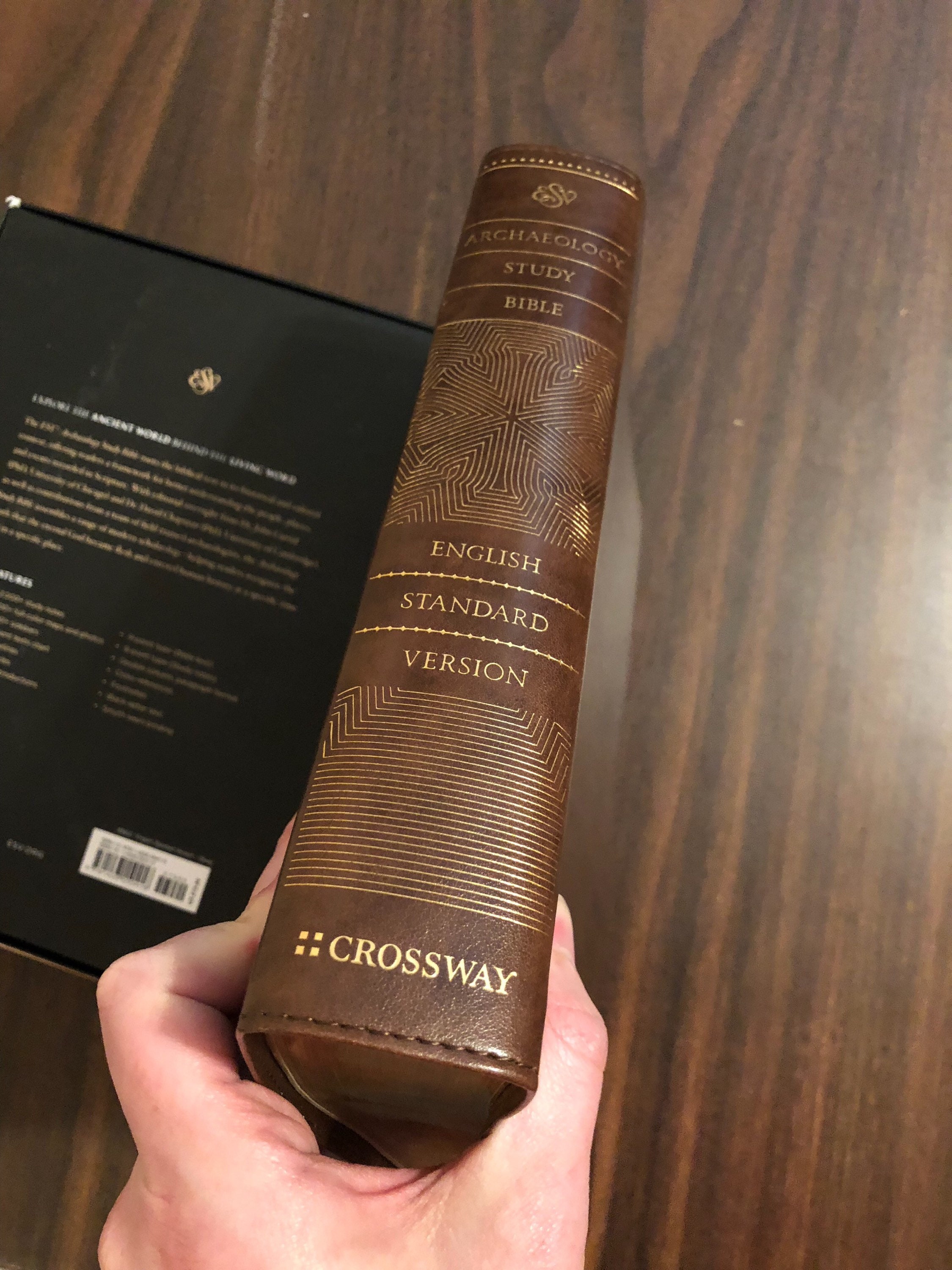 Personalized Bible ESV Archaeology Study Bible Brown Trutone Custom personalized-bible-esv-archaeology-study-bible-brown-trutone-custom
