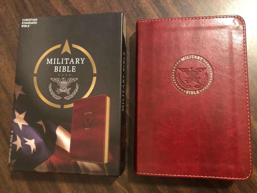Personalized CSB Military Bible Compact - Marines - Burgundy ...