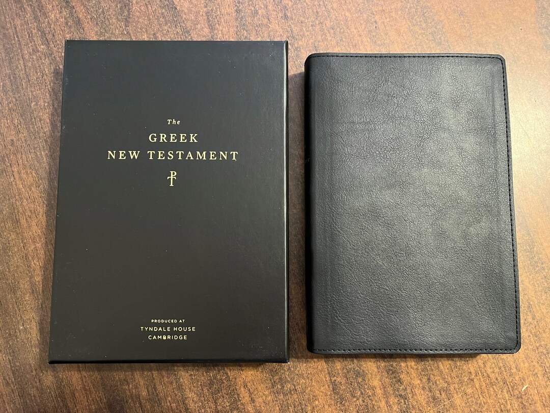 Personalized Greek New Testament Bible - Black Trutone, Custom ...