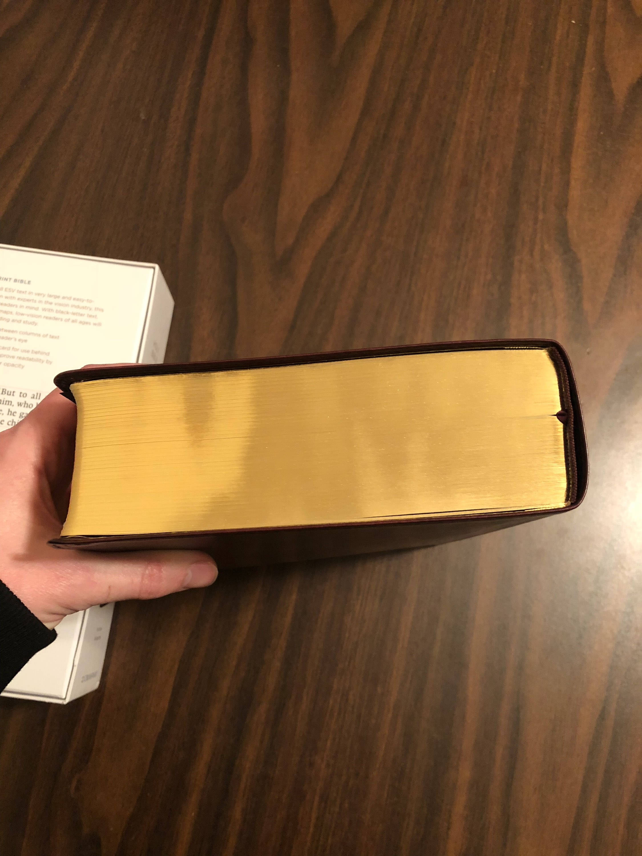 Personalized ESV Super Giant Print Bible Burgundy Trutone Custom