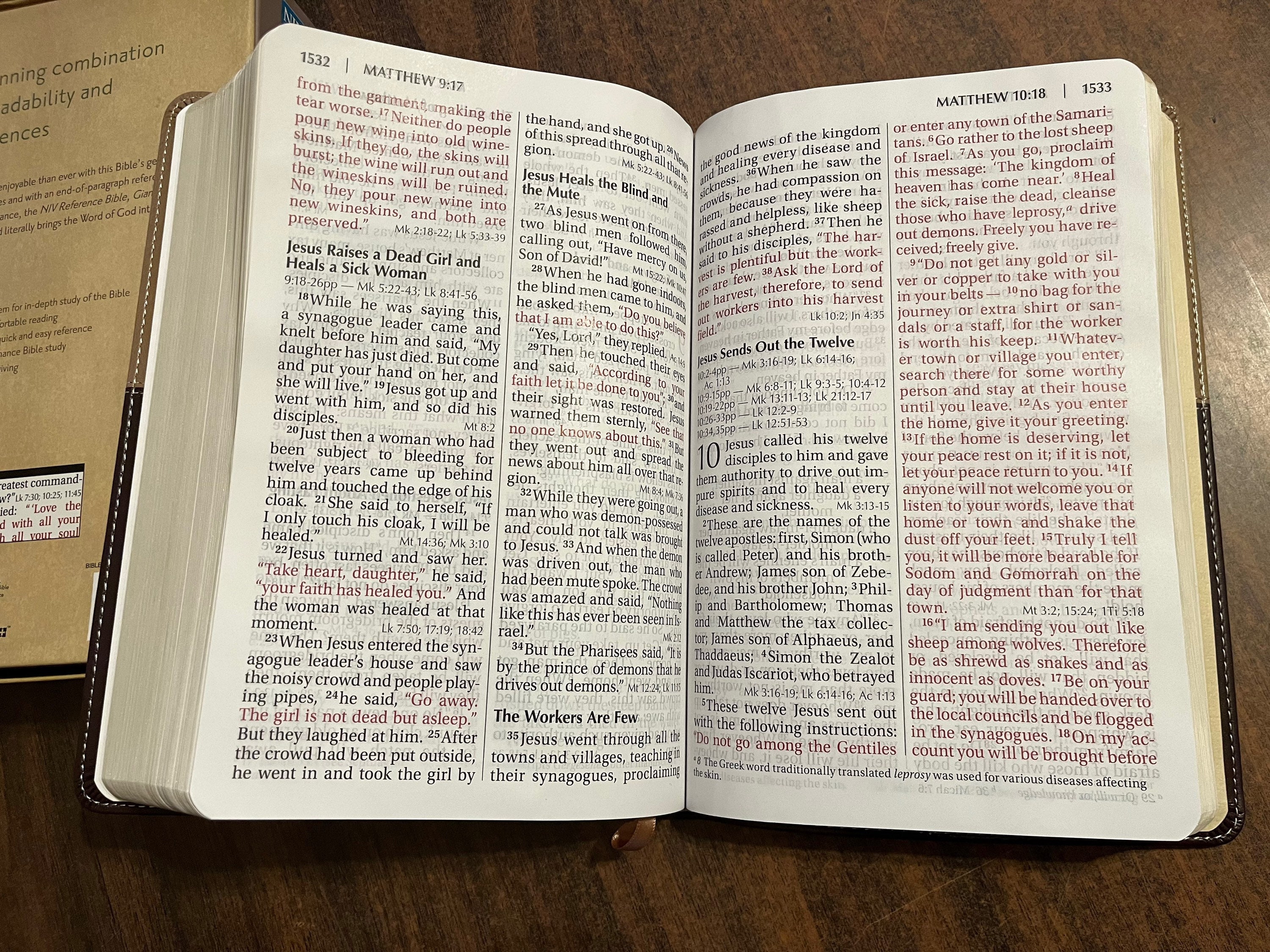 Personalized NIV Giant Print Reference Bible - Brown DuoTone, Custom ...