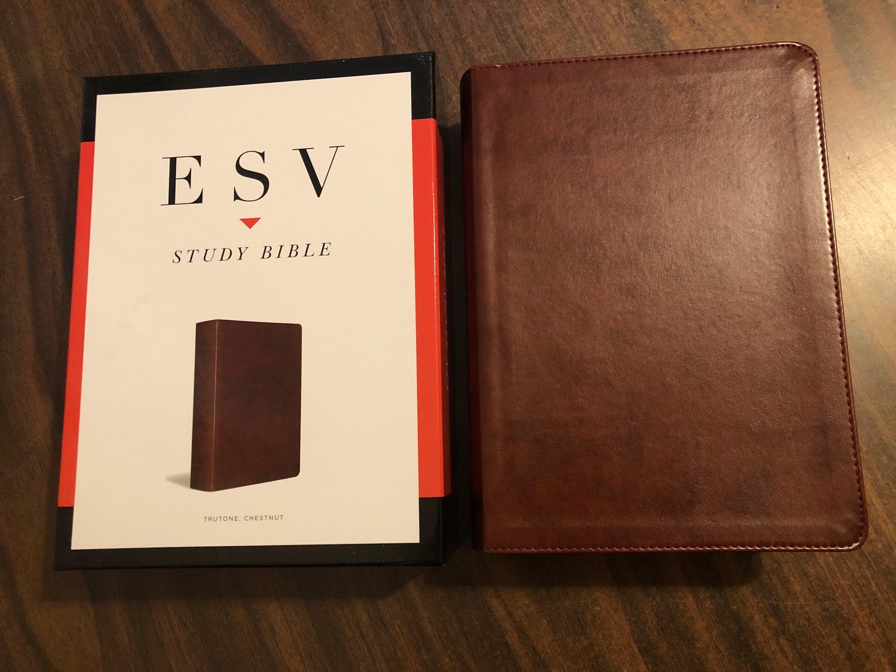 Personalized ESV Study Bible - Chestnut Brown Trutone ** Custom ...
