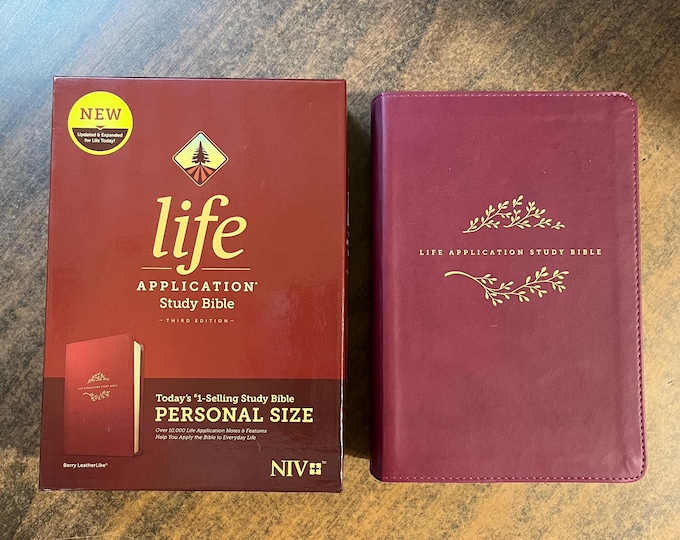 Personalized NIV Personal Size Life Application Study Bible - Berry ...