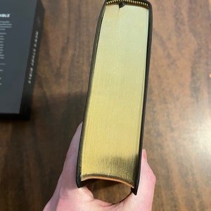 Personalized ESV Mens Study Bible - Black Genuine Leather, Custom ...