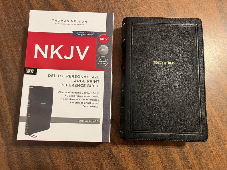 Personalized NKJV Large Print Reference Bible Thumb Indexed - Etsy