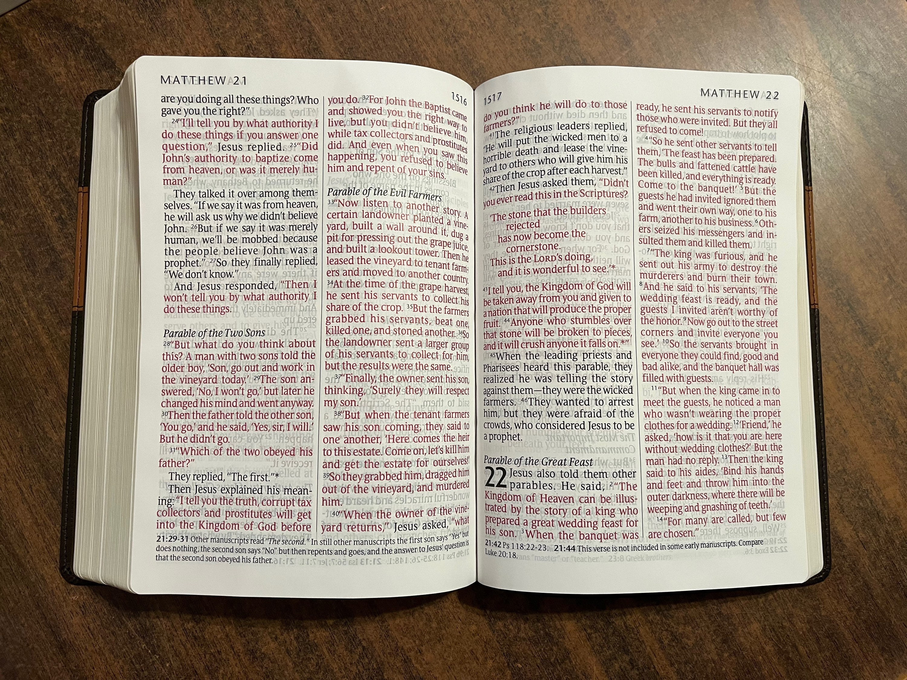 Personalized Nlt Giant Print Bible Brown Tan Leatherlike Custom Imprinted With Name Engraved