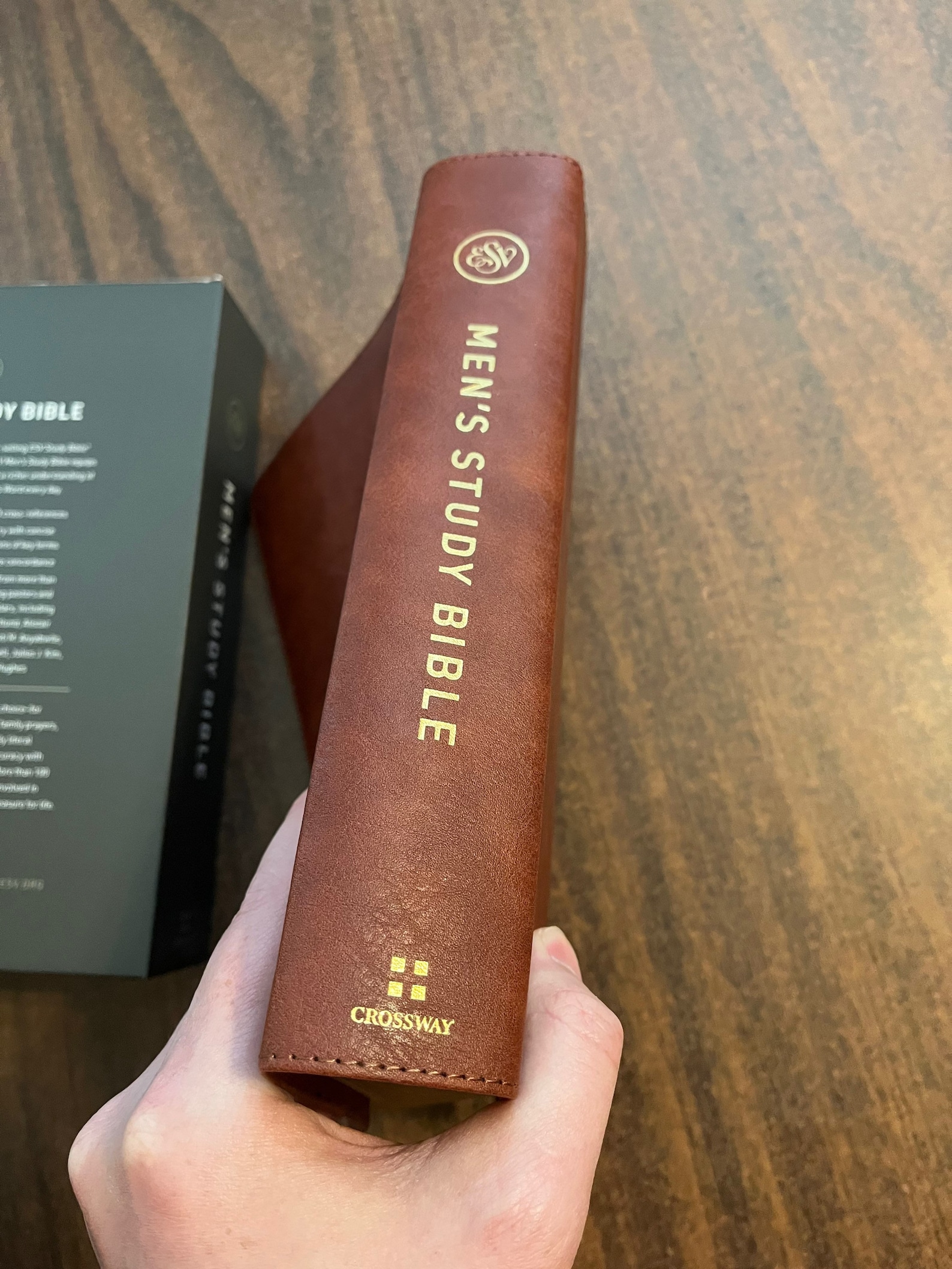 Personalized ESV Mens Study Bible Brown Trutone Custom - Etsy