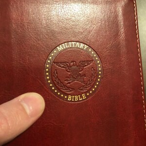 Personalized CSB Military Bible Compact - Marines - Burgundy ...
