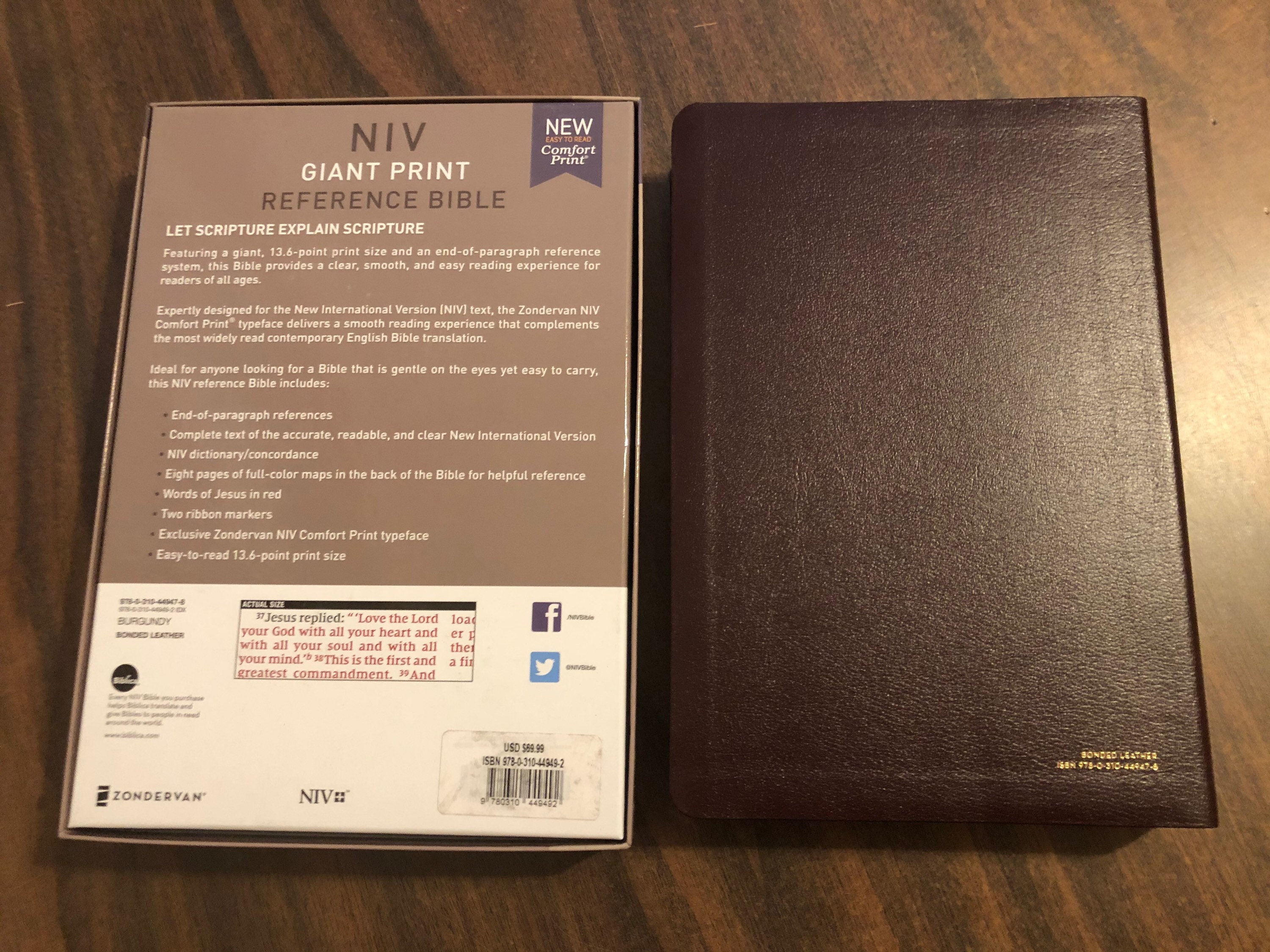 PERSONALIZED NIV Giant Print Reference Bible Indexed Burgundy personalized-niv-giant-print-reference-bible-indexed-burgundy