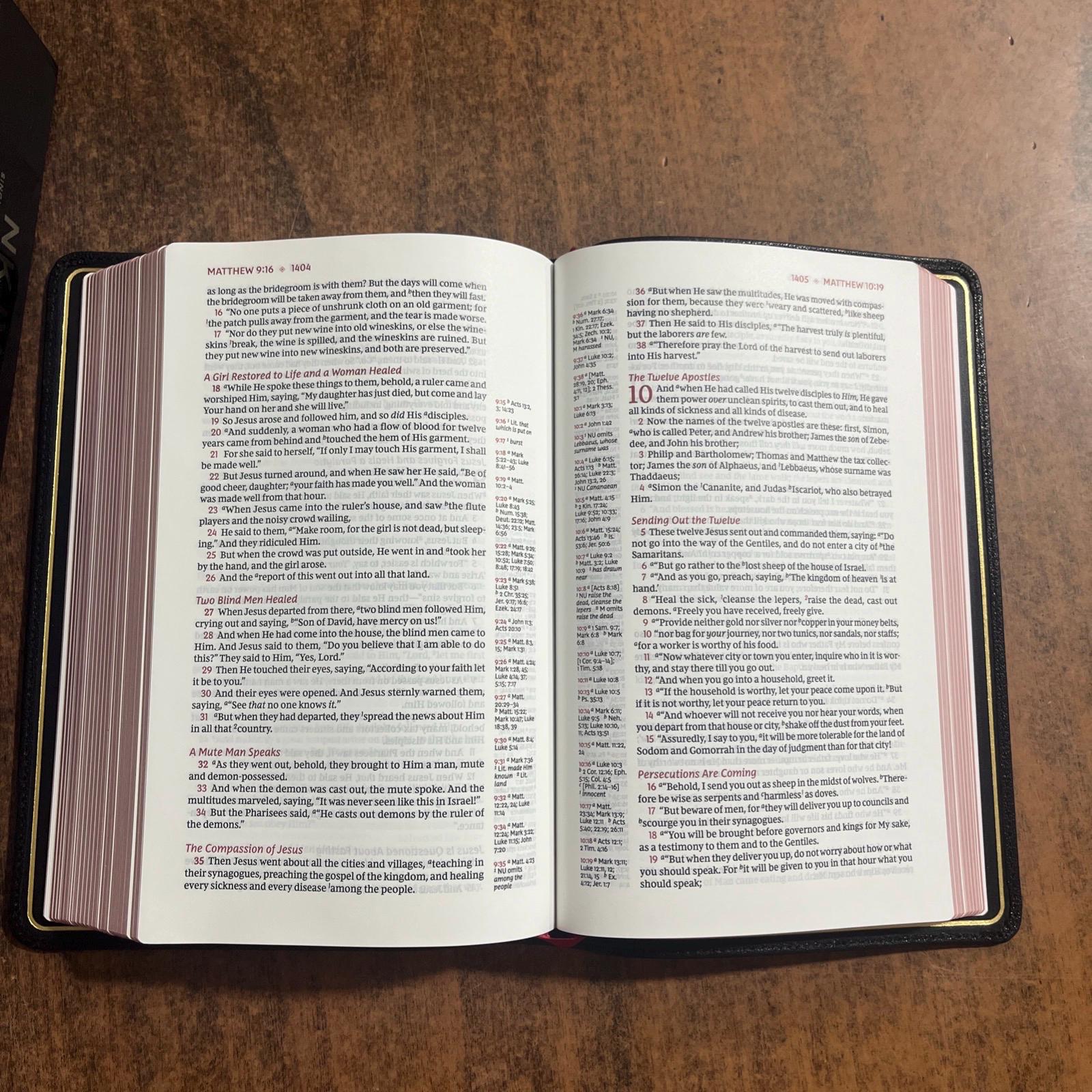Personalized NKJV Single Column Reference Premier Collection Bible ...