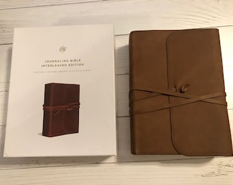 Leather Esv Journaling Bible | Etsy