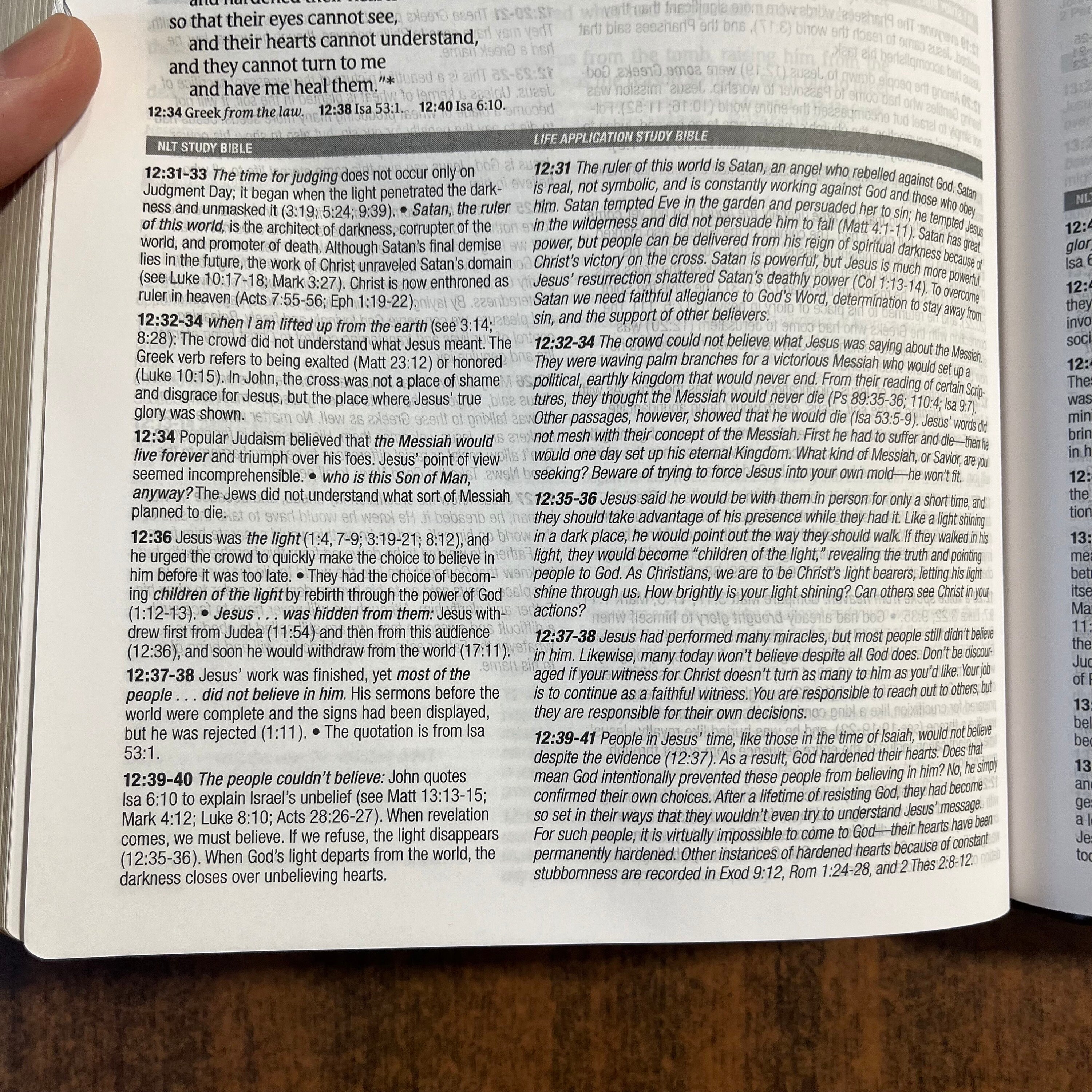 Personalized NLT Parallel Study Bible Thumb Indexed - Brown / Tan ...
