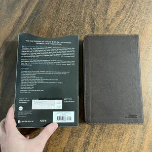 Personalized NIV Foundation Study Bible - Brown Leathersoft - Custom ...
