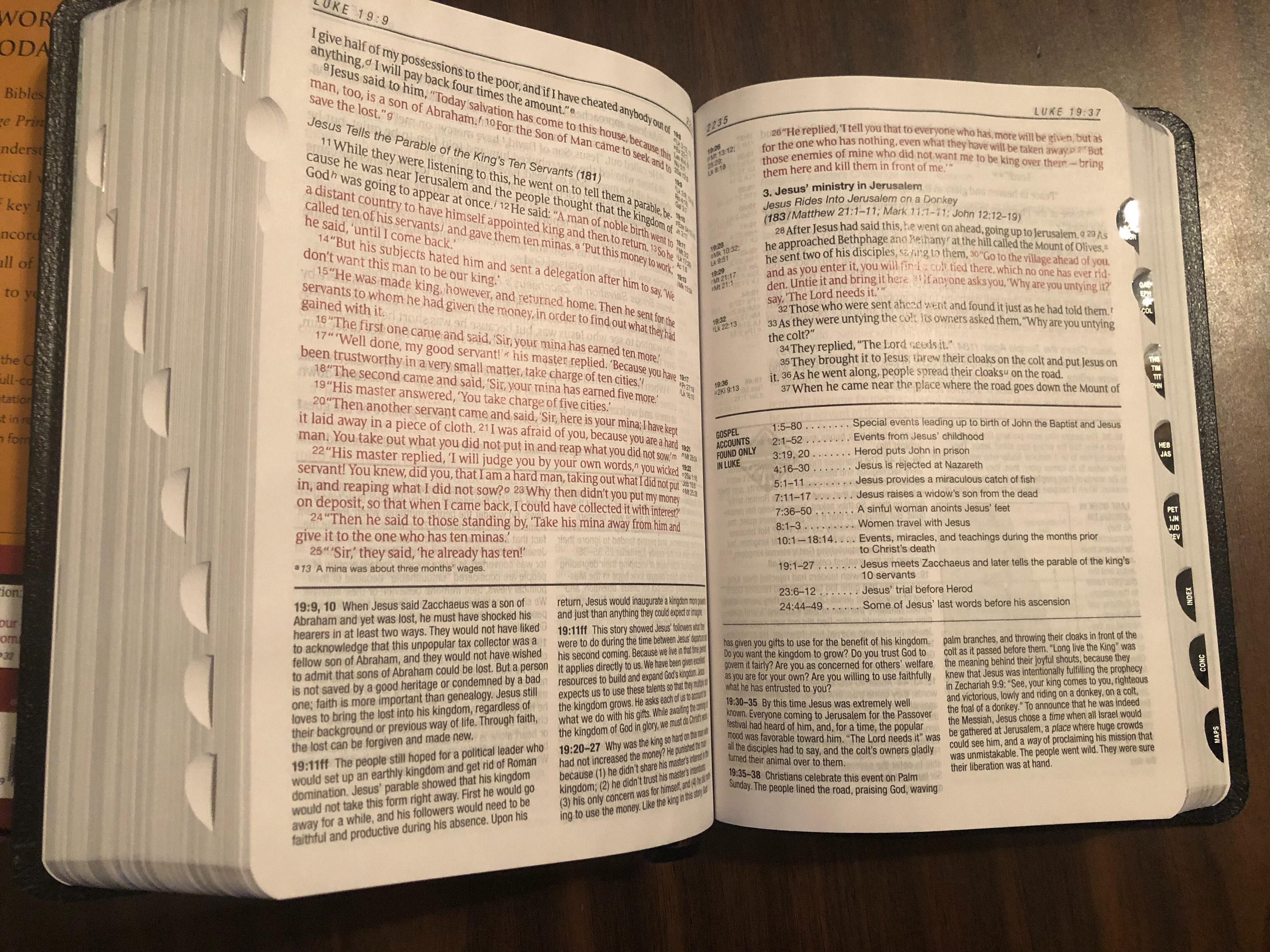 PERSONALIZED NIV Large Print Life Application Study Bible Indexed personalized-niv-large-print-life-application-study-bible-indexed