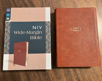 Custom NIV Large Print Journaling Bible Single Column With - Etsy