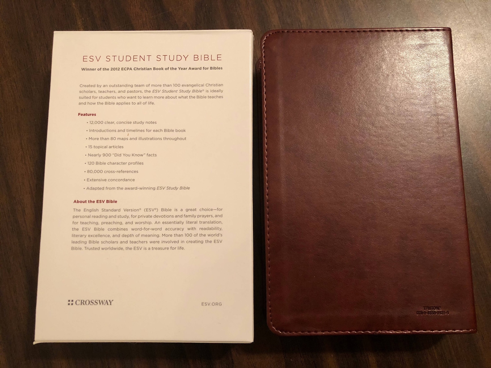 Personalized ESV Student Study Bible - Chestnut Trutone Custom ...