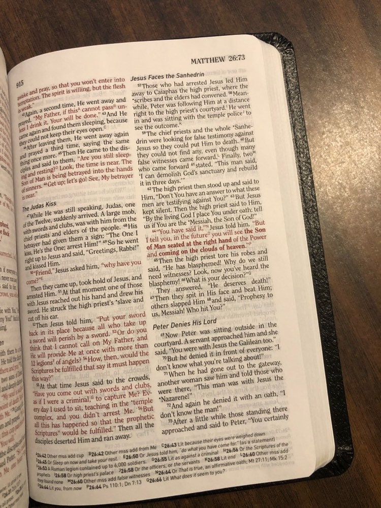 PERSONALIZED ** HCSB Doctors Bible Compact - Black Bonded Leather ...