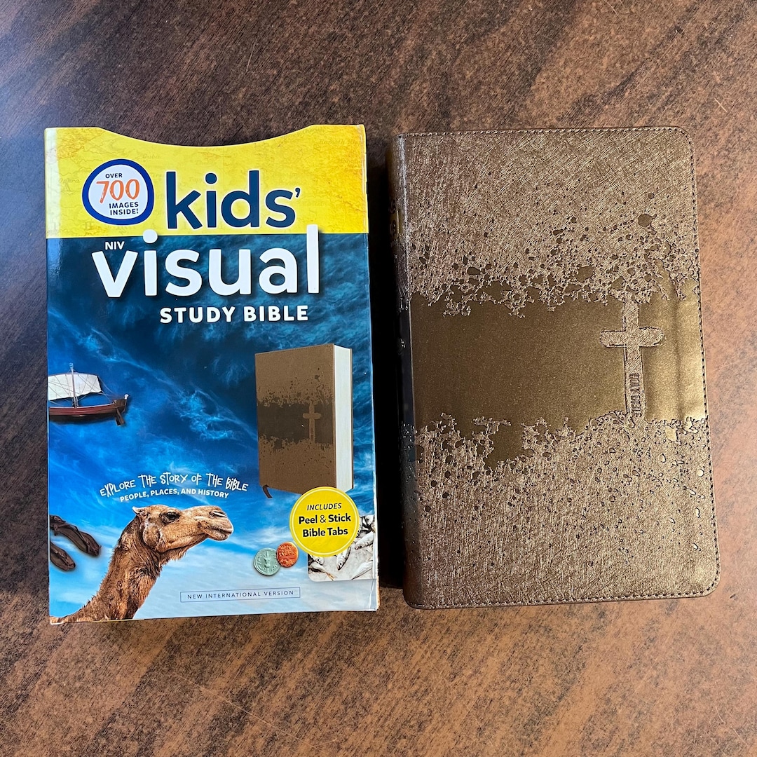 Personalized NIV Kids Study Bible - Bronze Leathersoft - Custom ...