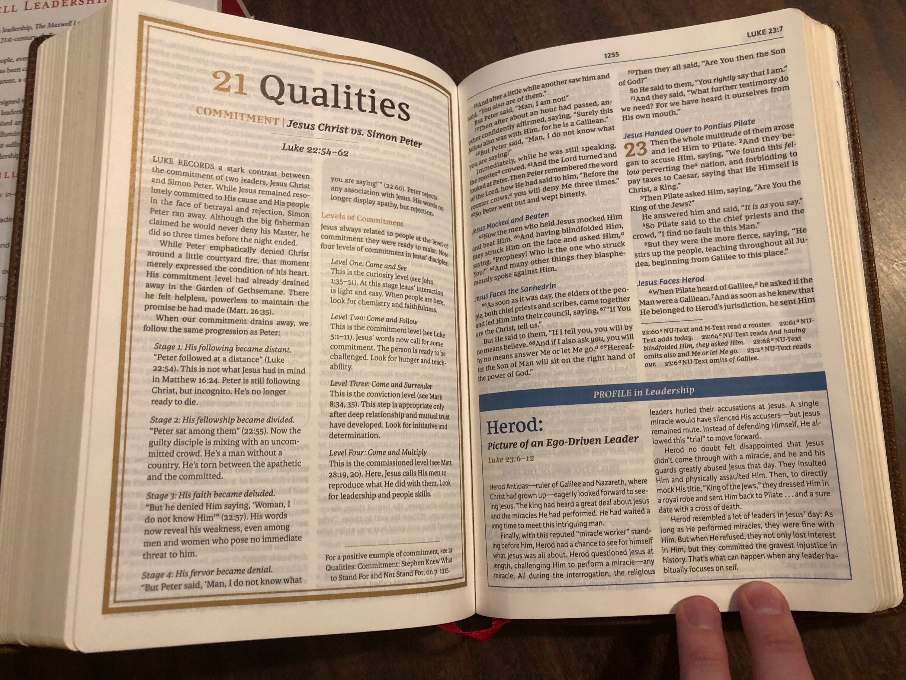 PERSONALIZED ** NKJV Maxwell Leadership Study Bible - Brown Genuine ...