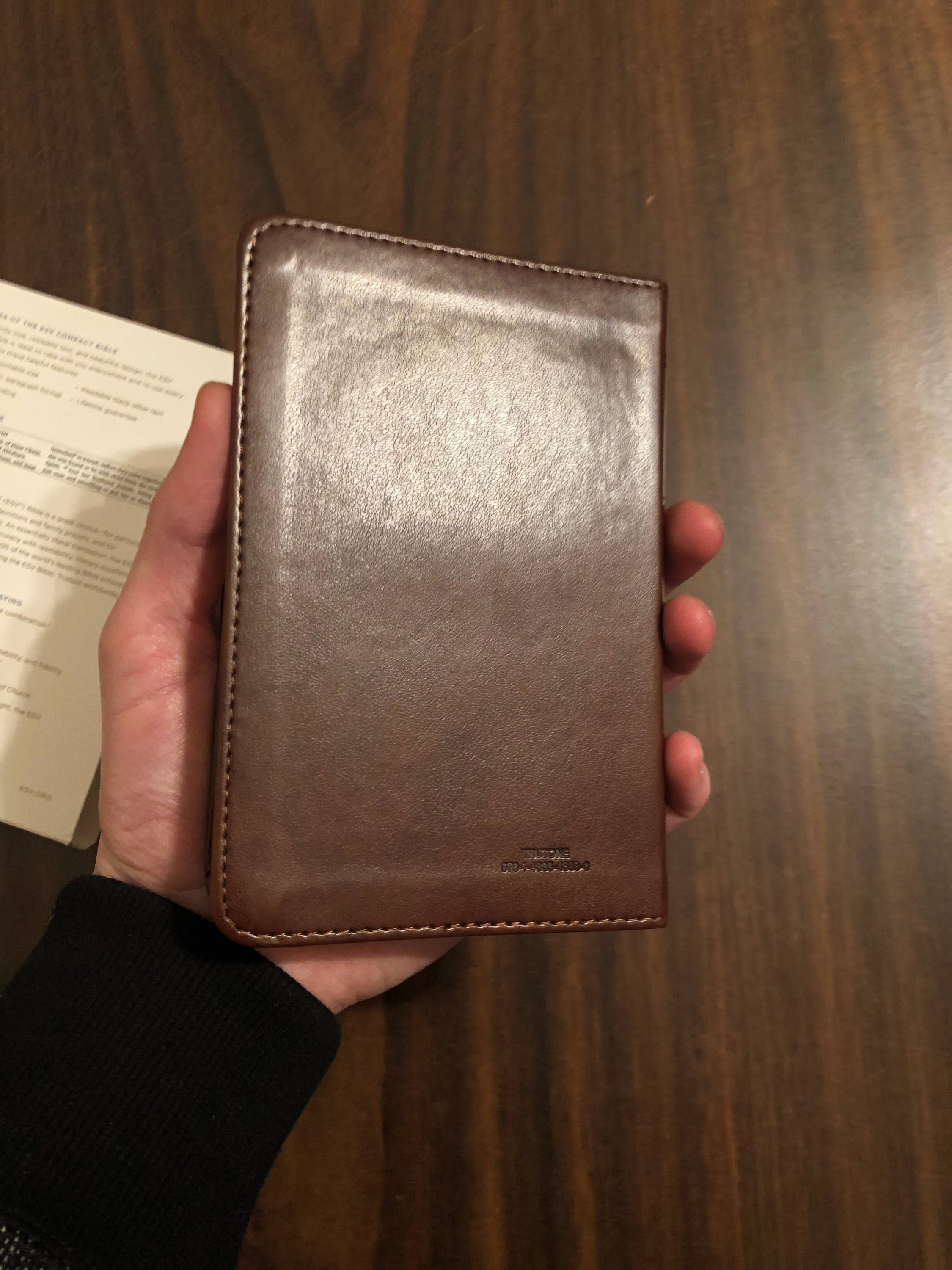 PERSONALIZED ESV Compact Bible Brown Trutone Custom Imprinted personalized-esv-compact-bible-brown-trutone-custom-imprinted