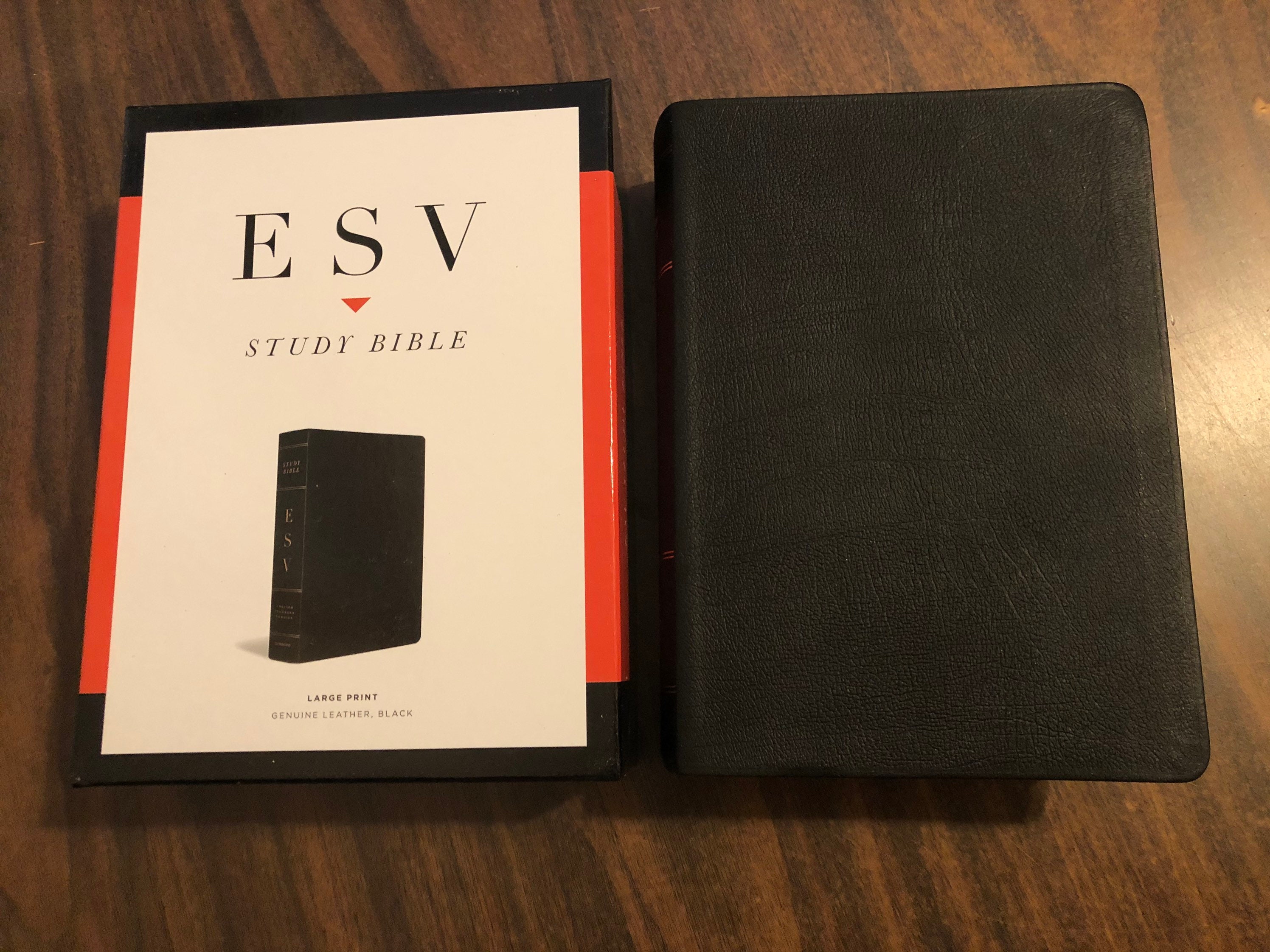 Personalized ESV Large Print Study Bible Thumb Indexed Black Genuine personalized-esv-large-print-study-bible-thumb-indexed-black-genuine