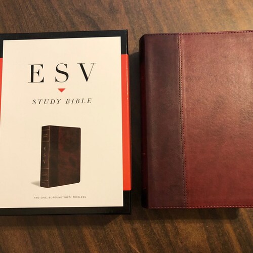 PERSONALIZED ESV Student Study Bible Chestnut Trutone Custom - Etsy