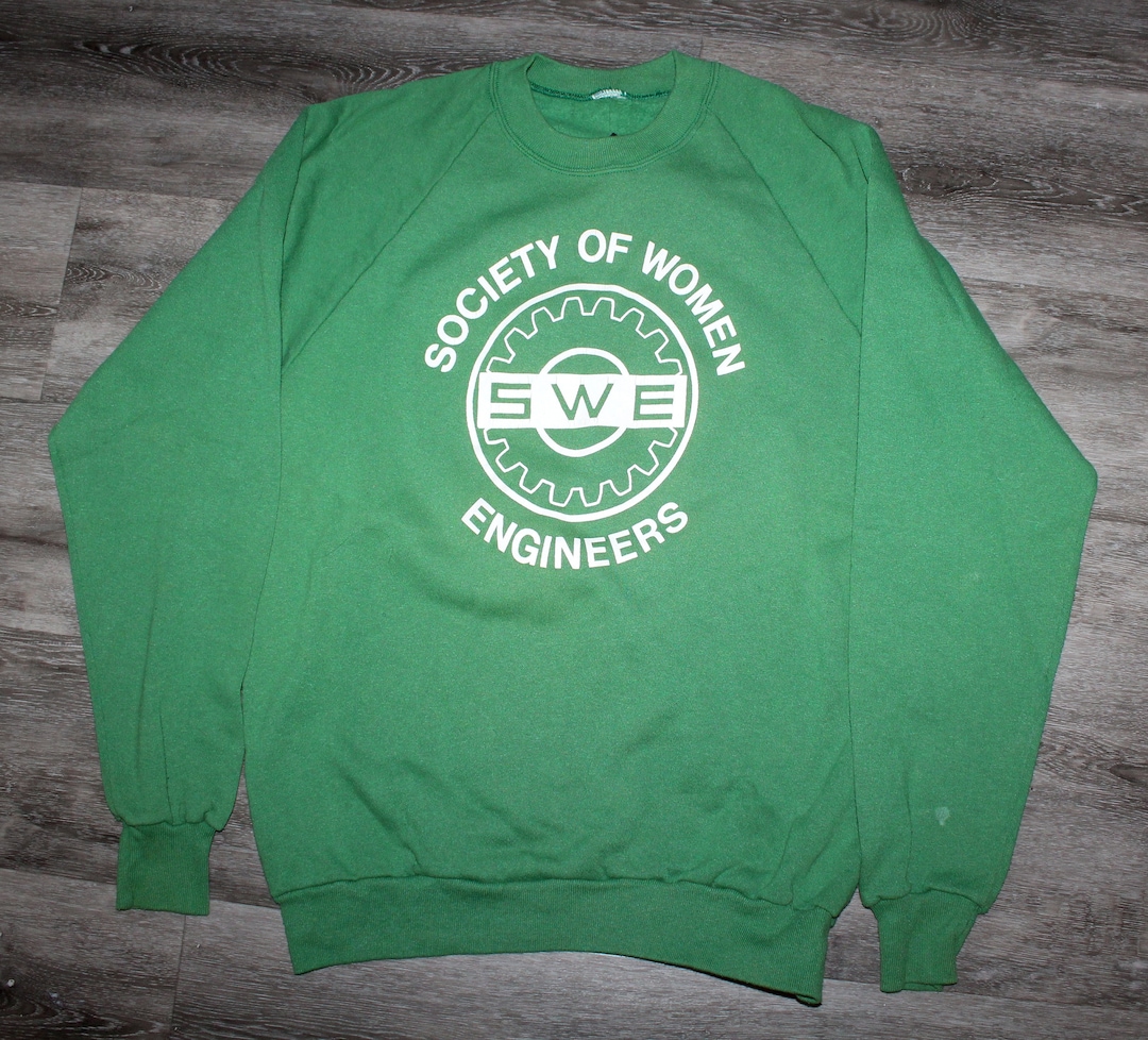 Vintage 80s 90s Clothing Society of Women Engineers Engineering Print ...