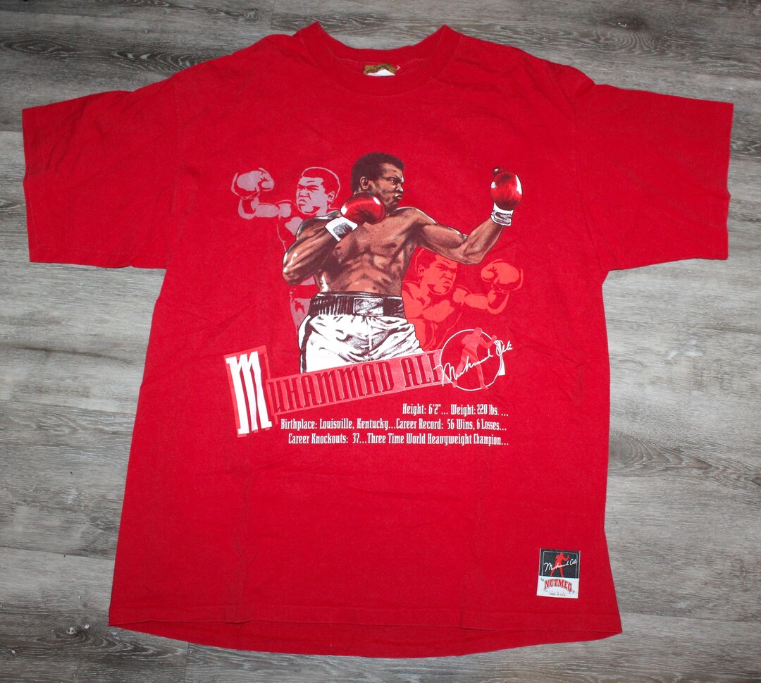 Vintage 90s Clothing Muhammad Ali Boxing Nutmeg Mills Men Size XL ...