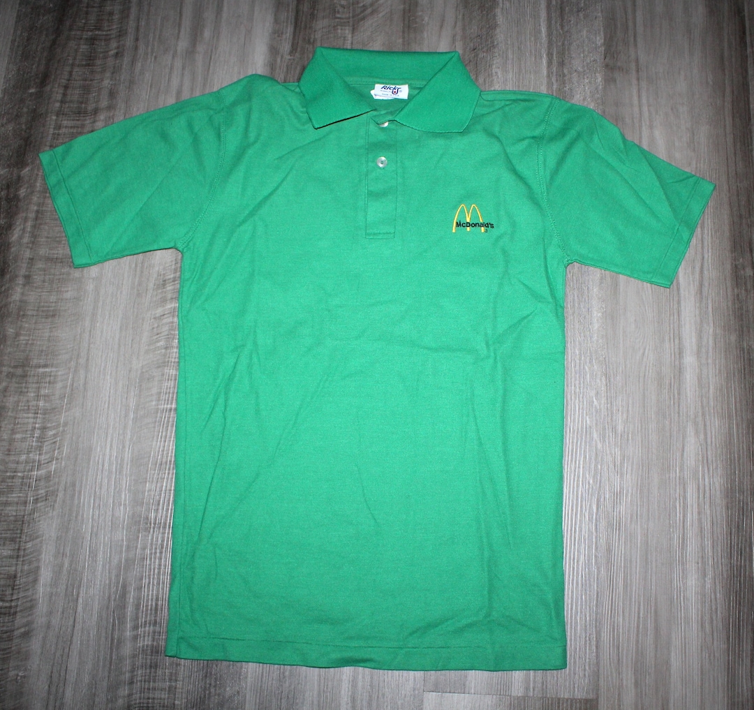 Vintage 80s 90s Clothing Mcdonalds Fast Food Brand Uniform Men Size XS ...