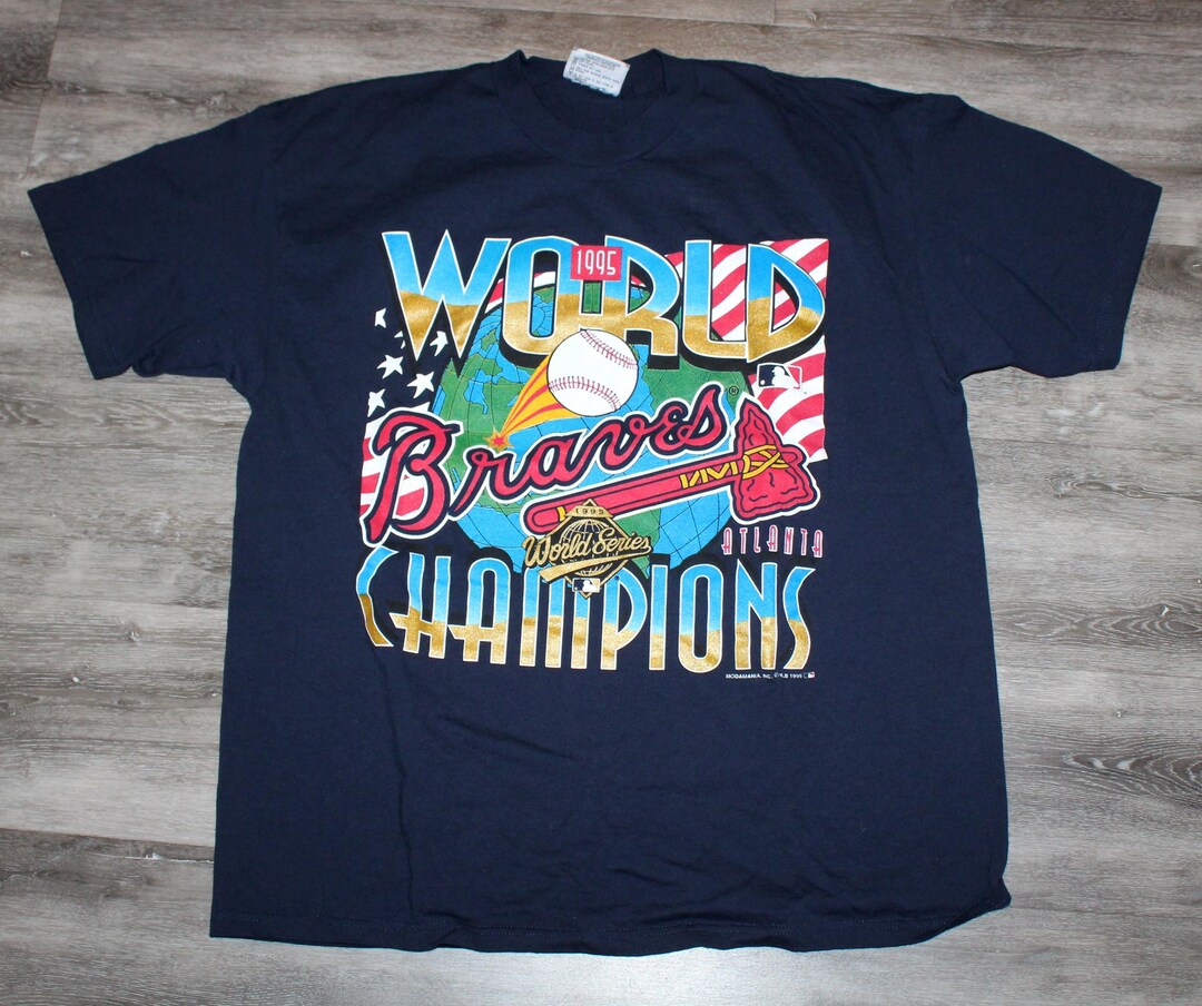 Vintage 90s Clothing MLB Atlanta Braves Baseball 1996 World Series Men ...