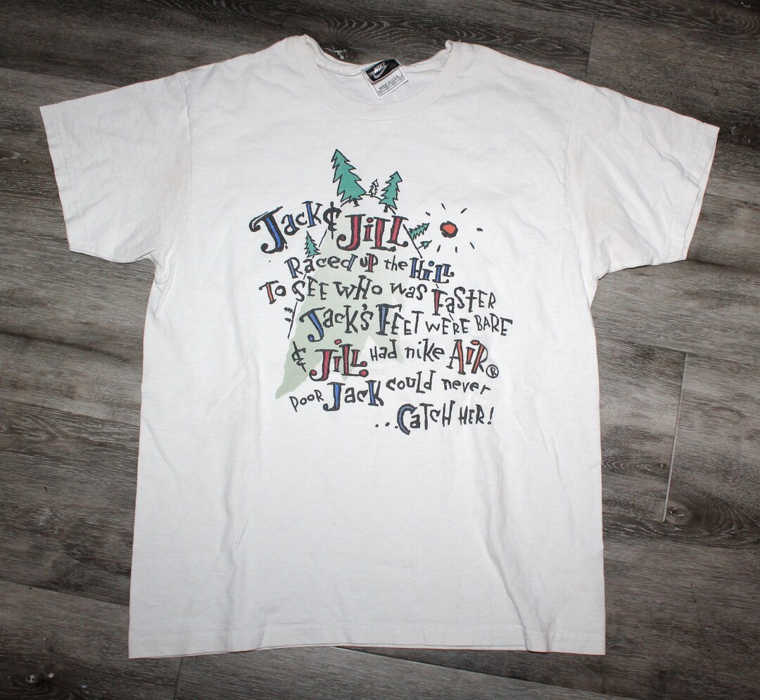 Vintage 90s Ropa Nike Air Sportswear Jack y Jill Hombres Tamaño Pequeño ...