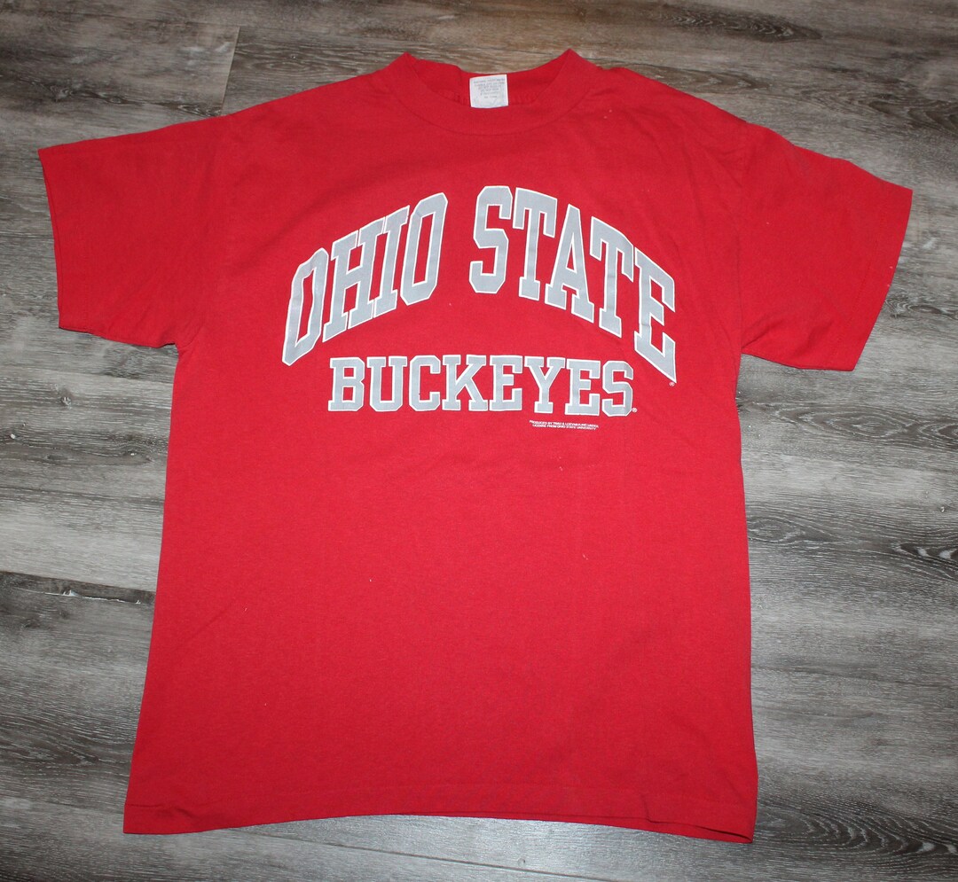 Vintage 80s 90s Ropa Ohio State University Buckeyes Fútbol Hombres ...