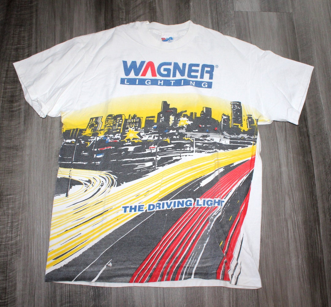 Vintage 90s Clothing Wagner Lighting Products Car Part Men Size Large ...