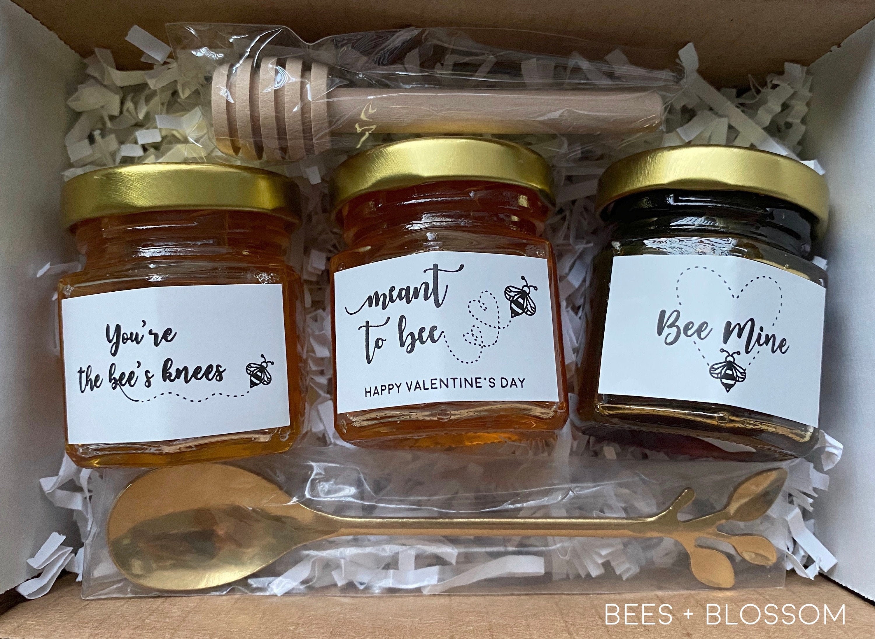 Mini Honey Sampler Gift Set in 2oz Hexagon Glass Jars Honey | Etsy