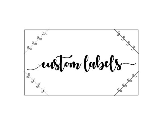 Custom Waterproof Adhesive Sticker Labels for 1.5oz 2oz Mini | Etsy
