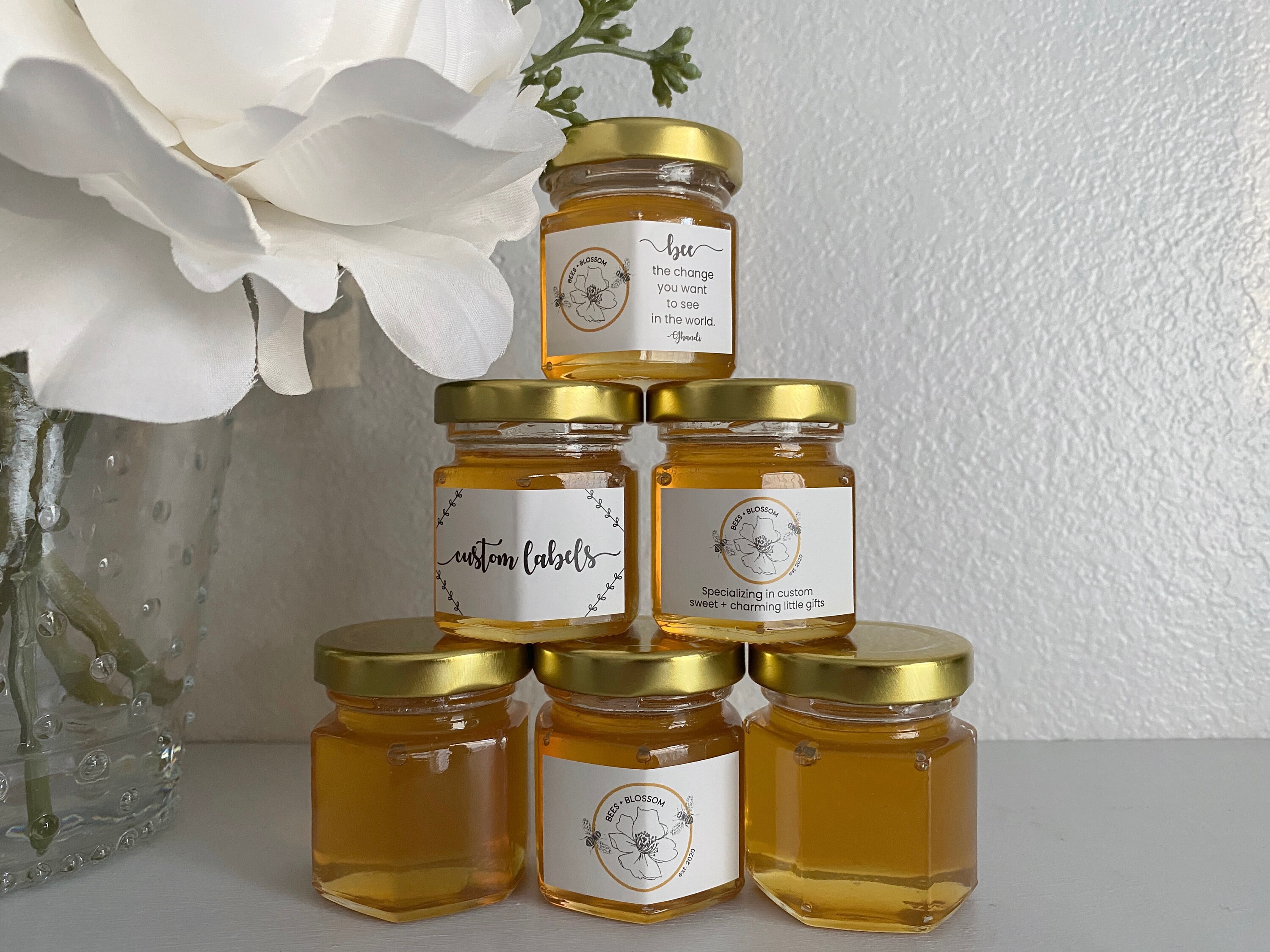 Custom Waterproof Adhesive Sticker Labels for 1.5oz 2oz Mini | Etsy