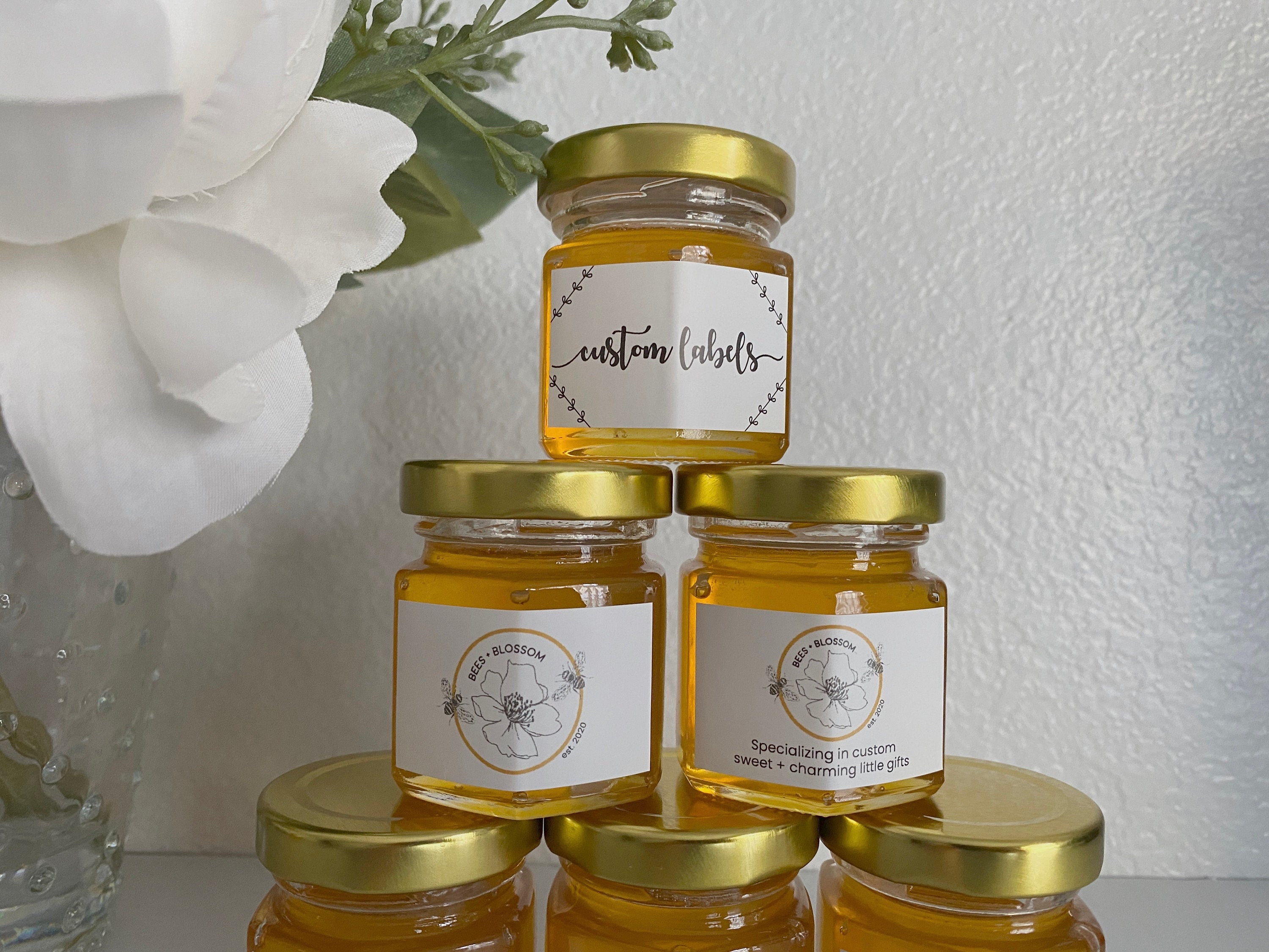 Custom Waterproof Adhesive Sticker Labels for 1.5oz 2oz Mini | Etsy