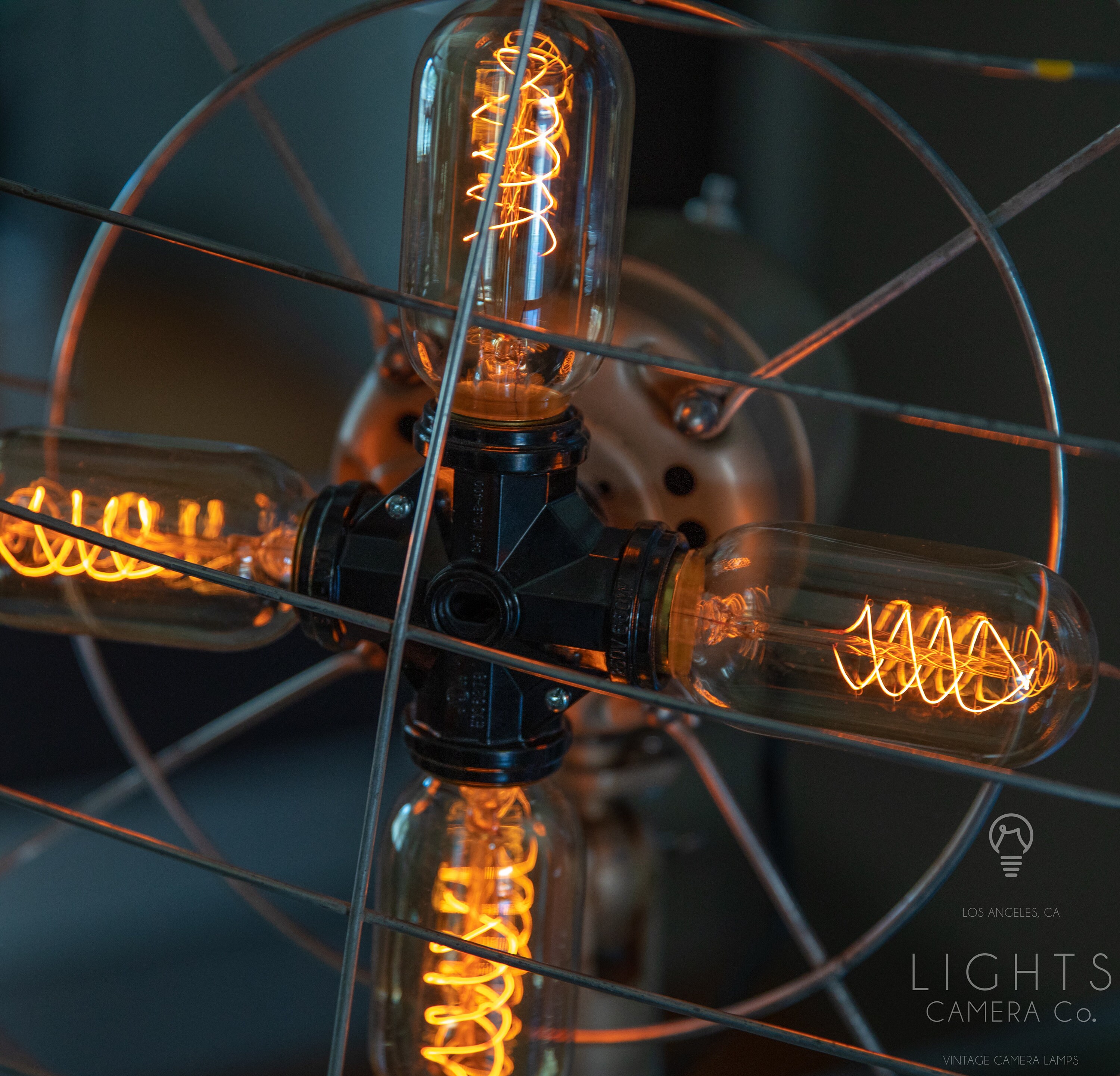Vintage Fan Lamp - Art Deco - Mid Century Modern - EMERSON - Edison ...