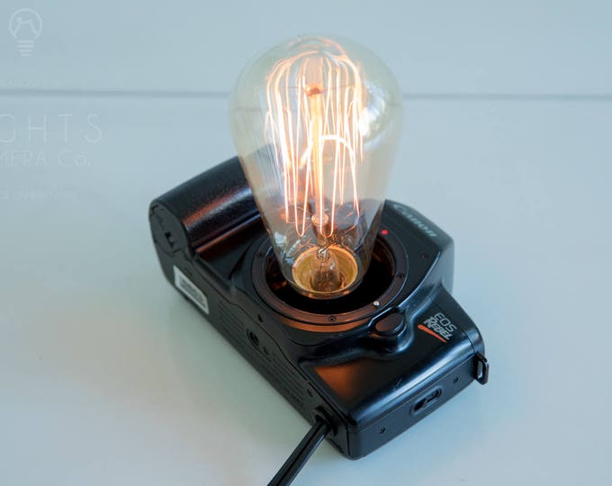 Vintage Canon REBEL SLR Camera Lamp With Dimmer & Edison Bulb - Etsy