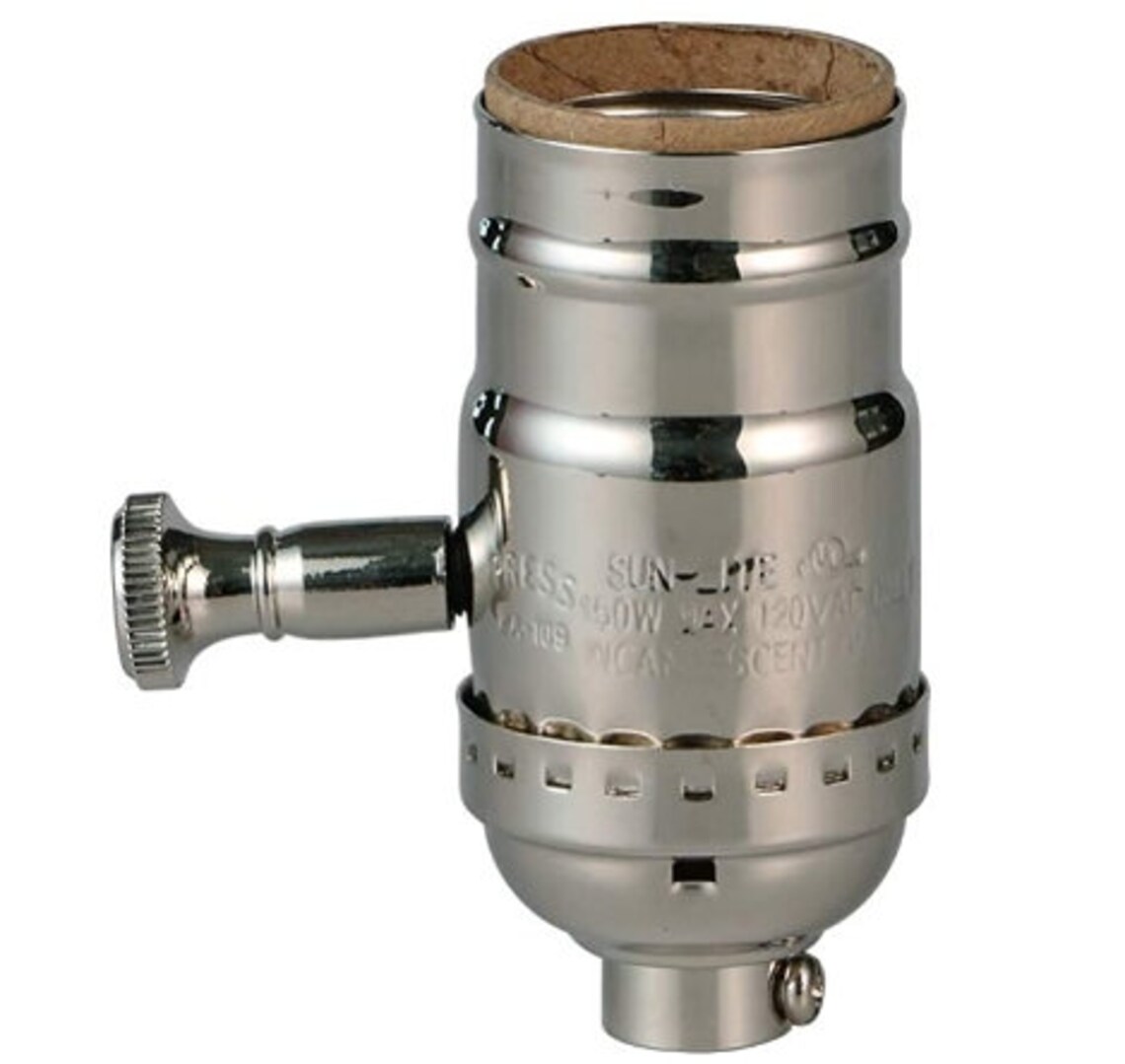 Dimmer Socket - Polished Nickel - Lamp Socket - 150W - Etsy