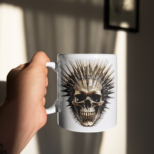 Skull With Spikes | Skull Spikes PNG | Skull PNG | Sublimation | 300 ...