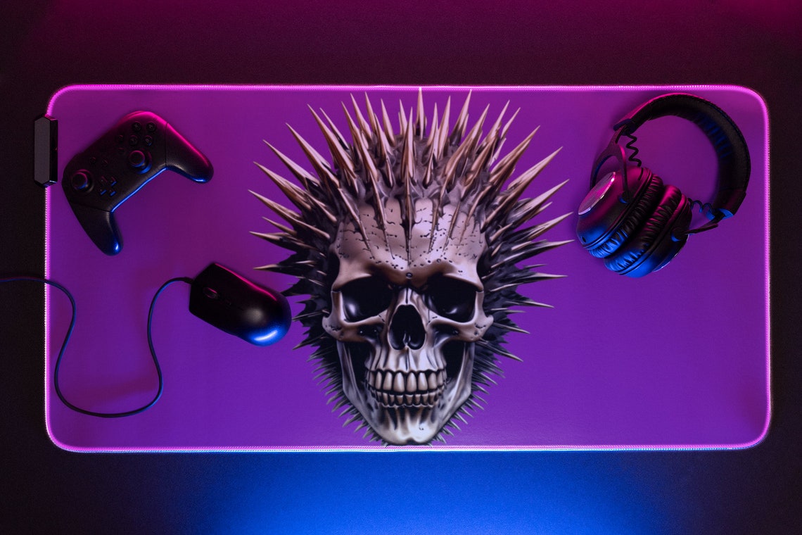 Skull With Spikes | Skull Spikes PNG | Skull PNG | Sublimation | 300 ...