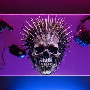 Skull With Spikes | Skull Spikes PNG | Skull PNG | Sublimation | 300 ...